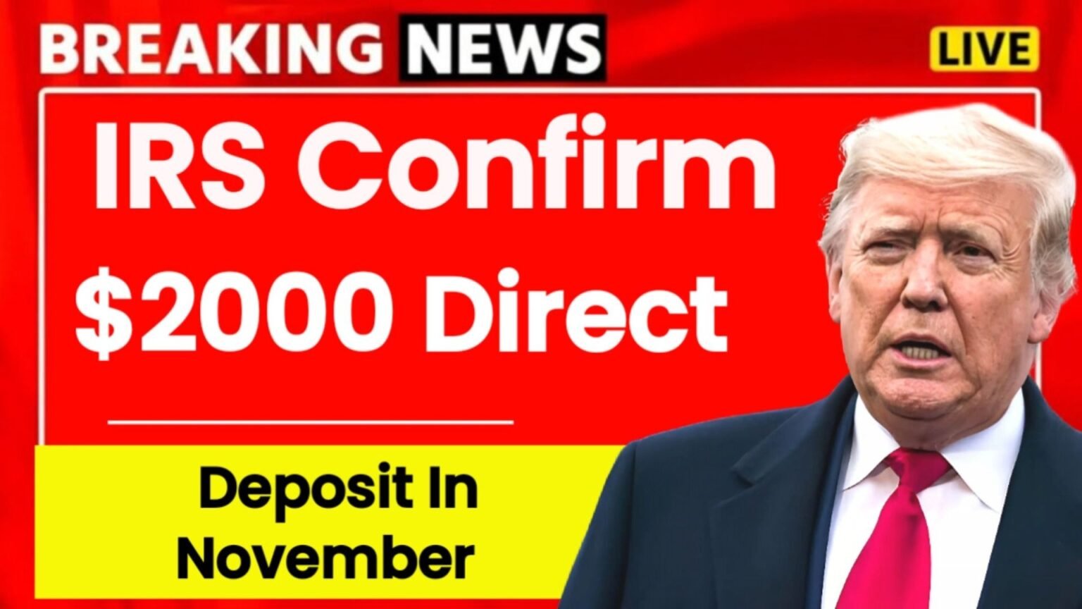 $2,000 Trump stimulus check in November 2025? IRS update and what you ...